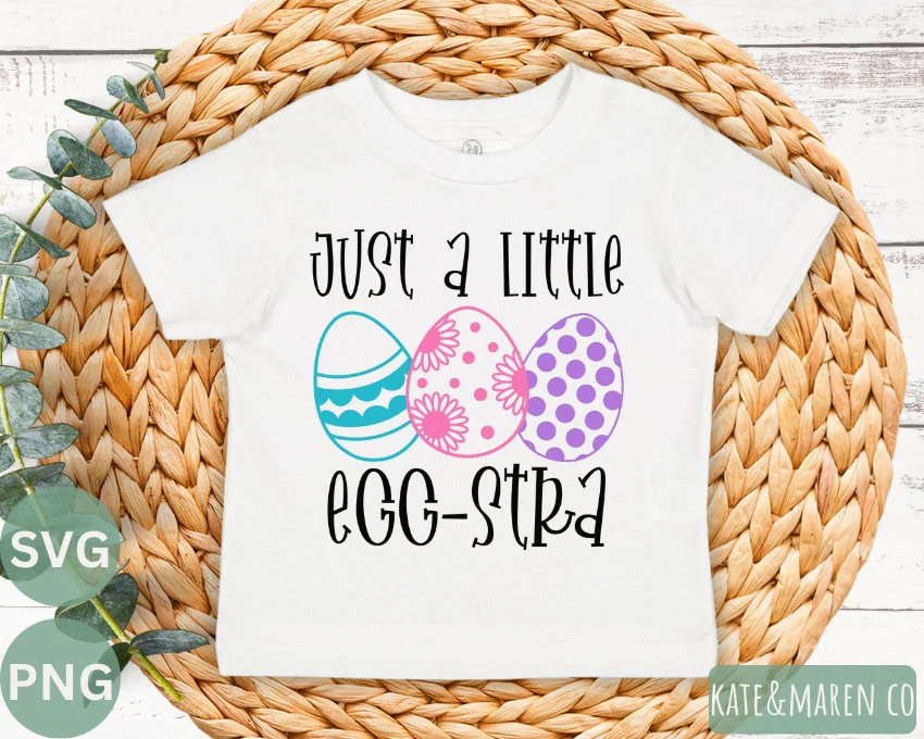 girl easter svg, eggstra png, cute easter cricut cut file and ...