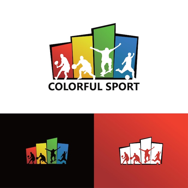 Vibrant Silhouettes of Athletes in Dynamic Sport Poses | Jiffy Designs