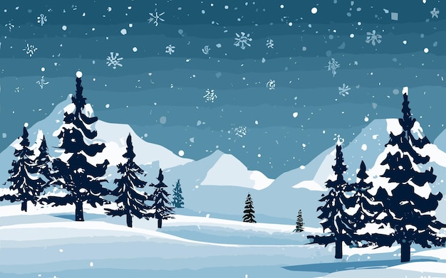 Serene Snowscape: A Winter Wonderland Landscape | Jiffy Designs