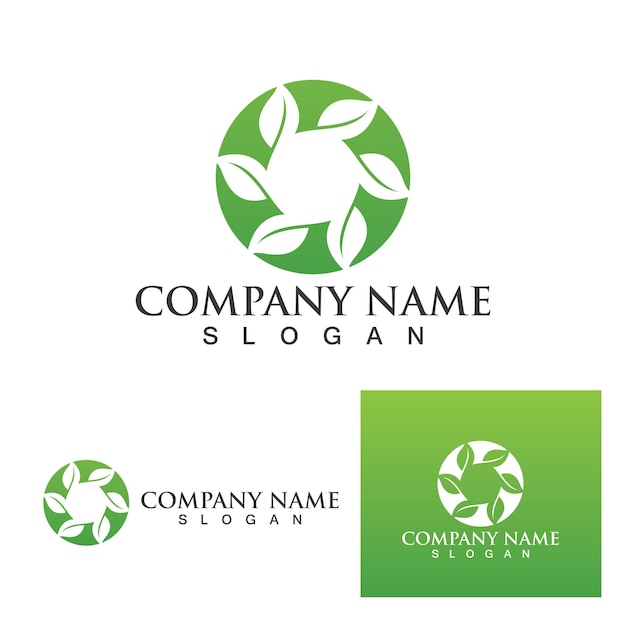 Vibrant Leaf-Inspired Circular Logo with Slogan | Jiffy Designs