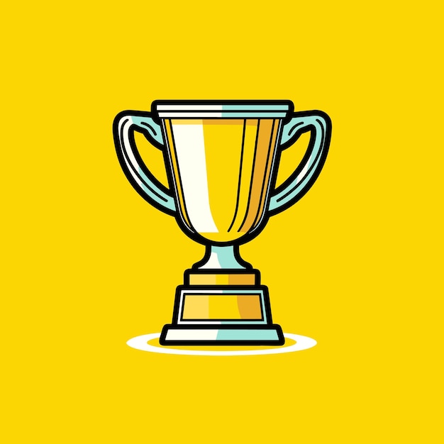 Iconic Trophy Cup Against Vibrant Yellow Background | Jiffy Designs