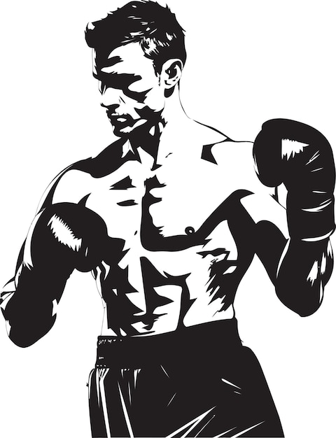 Powerful Boxer Poised for Victory | Jiffy Designs