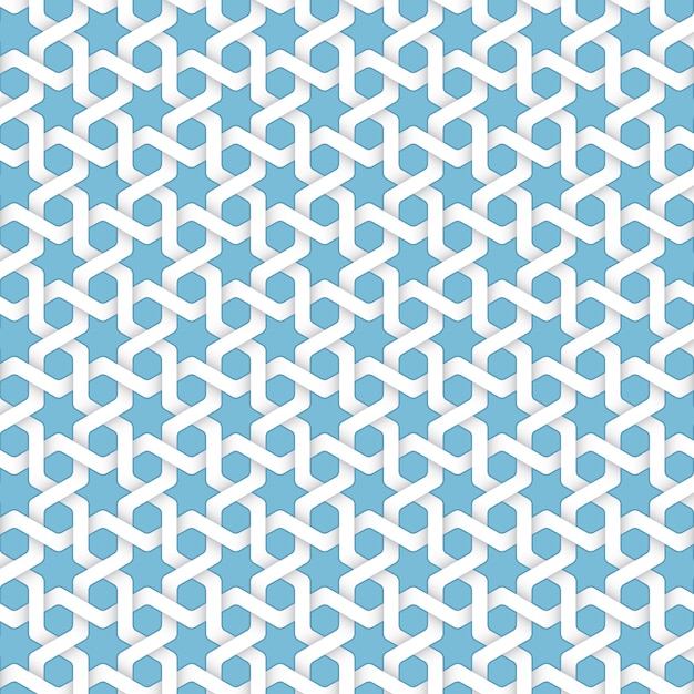 Seamless Geometric Pattern with Interlocking Hexagons | Jiffy Designs