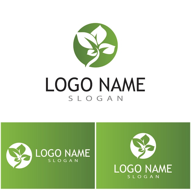 Vibrant Nature-Inspired Logo Collection with Leaf Motif | Jiffy Designs