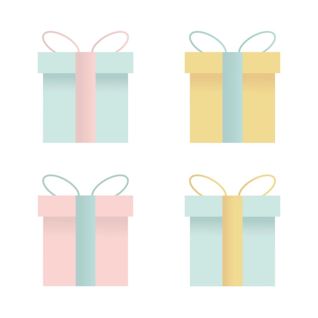 Pastel Gift Boxes with Ribbon Bows | Jiffy Designs