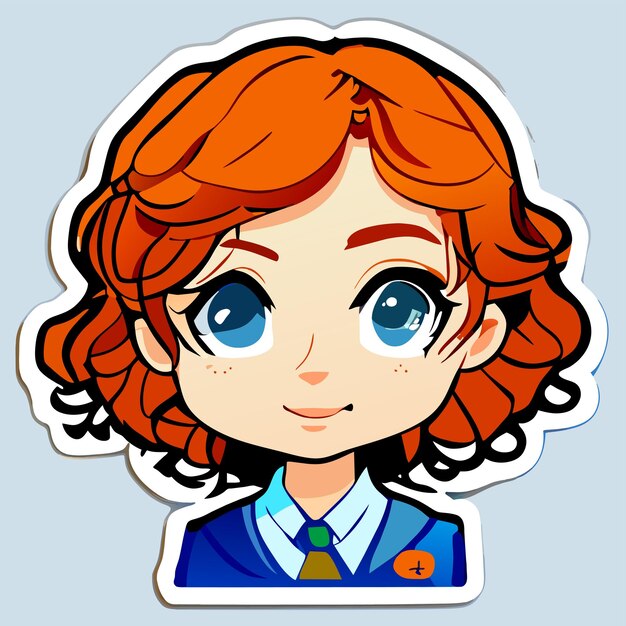 Vibrant Anime-Inspired Schoolgirl Portrait | Jiffy Designs