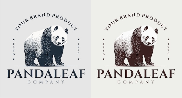 Elegant Panda Logo for Pandalea Company Brand | Jiffy Designs