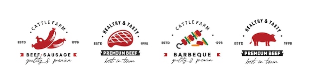 Rustic Farmhouse Logos for Savory Meats and Produce | Jiffy Designs