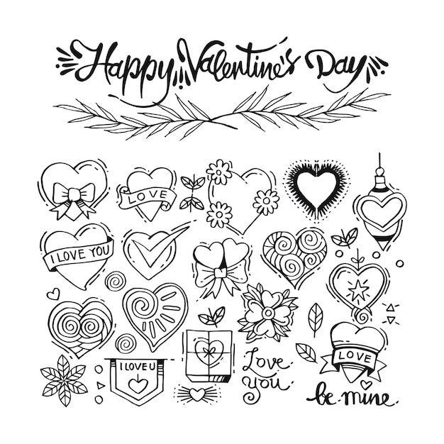 Charming Doodles for a Heartfelt Valentine's Day Celebration | Jiffy ...