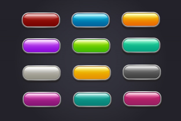 Vibrant Collection of Glossy Oval Buttons in Diverse Colors | Jiffy Designs