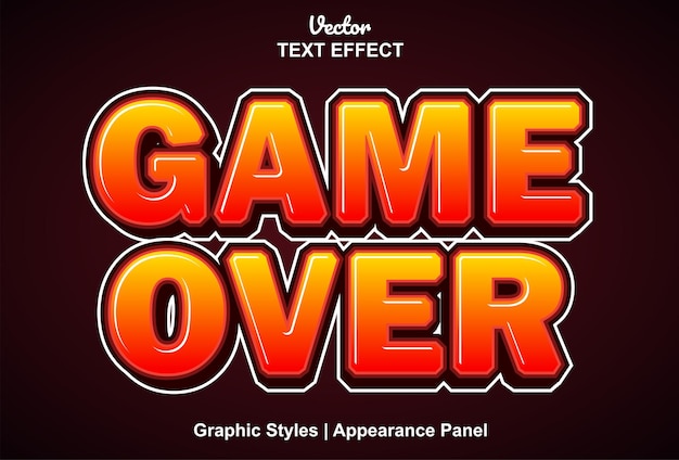 Retro-style 'Game Over' text with fiery gradient effect | Jiffy Designs