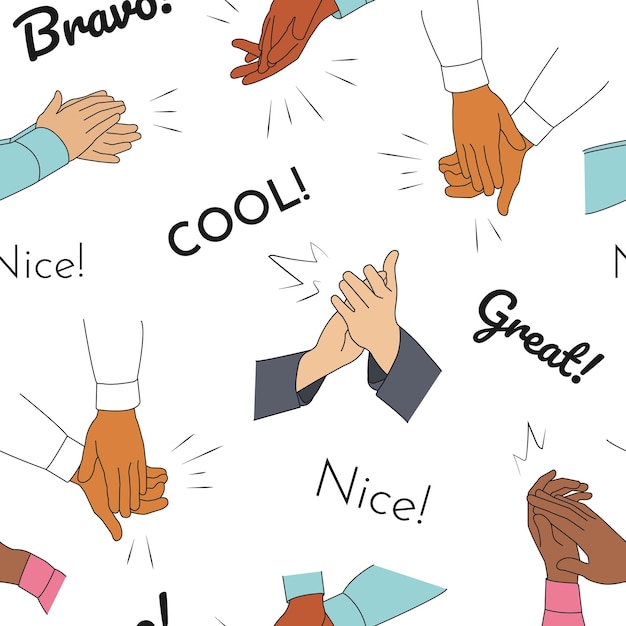 Vibrant Applause and Praise: Hands Clapping in Excitement | Jiffy Designs