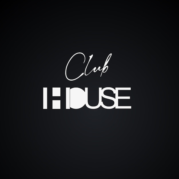 Sophisticated Monochrome Club House Logo Design | Jiffy Designs