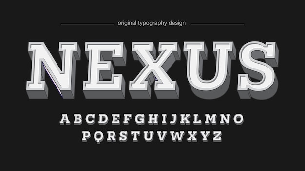 Striking Typographic Design: The Nexus Font | Jiffy Designs
