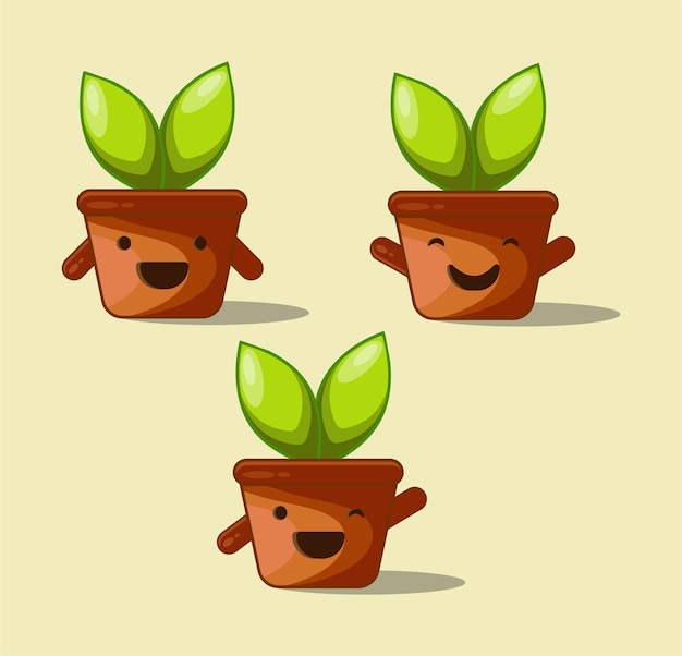 Cheerful Potted Plants with Smiling Faces | Jiffy Designs