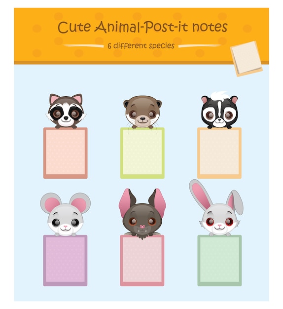 Adorable Animal-Themed Post-it Notes with Playful Designs | Jiffy Designs