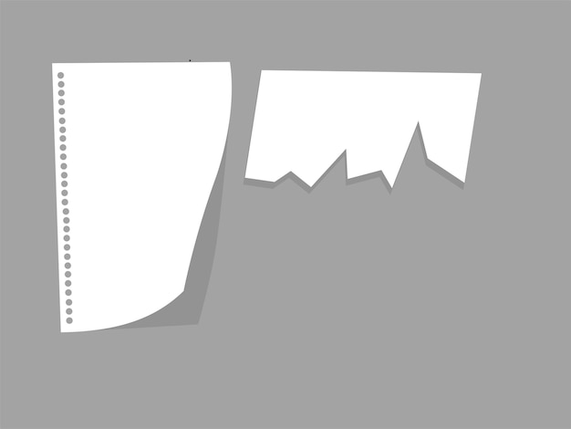 Torn Paper Fragments with Jagged Mountain Silhouette | Jiffy Designs