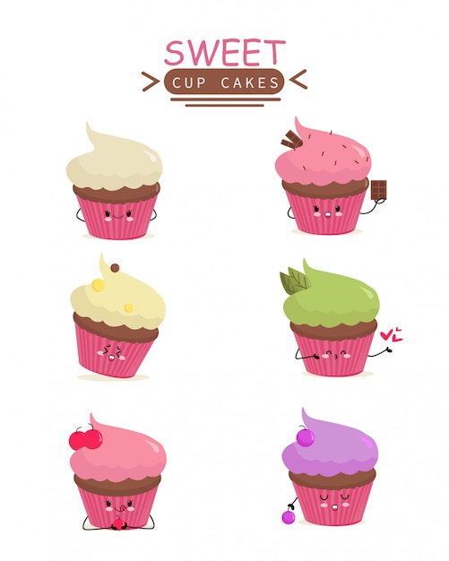 Delightful Assortment of Whimsical Cupcakes with Vibrant Frosting ...