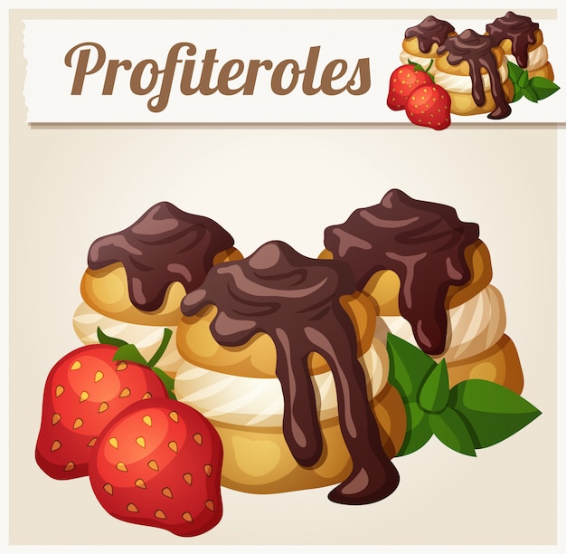 Decadent Profiteroles with Rich Chocolate Drizzle and Fresh ...