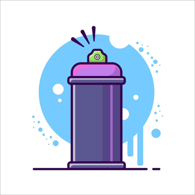 Vibrant Spray Can with Splattered Bubbles and Bursts | Jiffy Designs