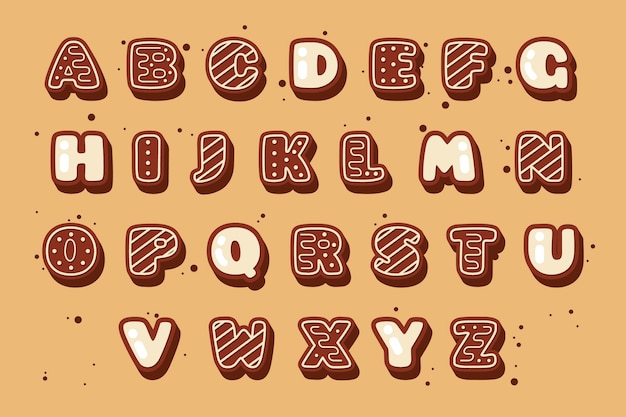 Whimsical Chocolate Alphabet Letters for Unique Designs | Jiffy Designs