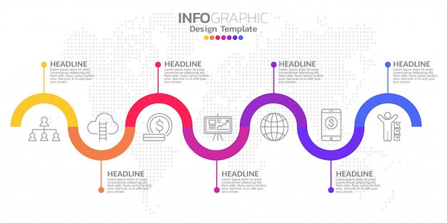 Vibrant Infographic Design with Captivating Iconography and Descriptive ...