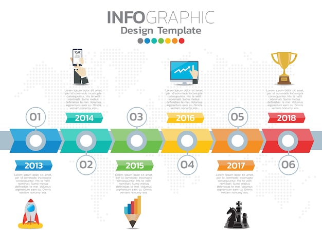 Vibrant Timeline Infographic Highlighting Key Milestones and ...