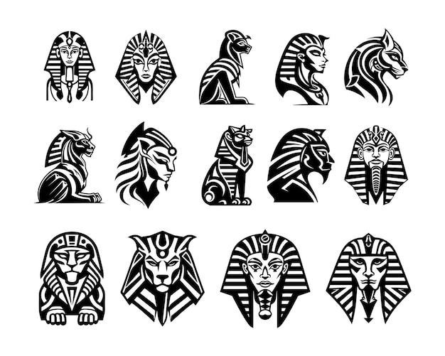 Captivating Pharaonic Symbols: Iconic Egyptian Motifs in Bold ...