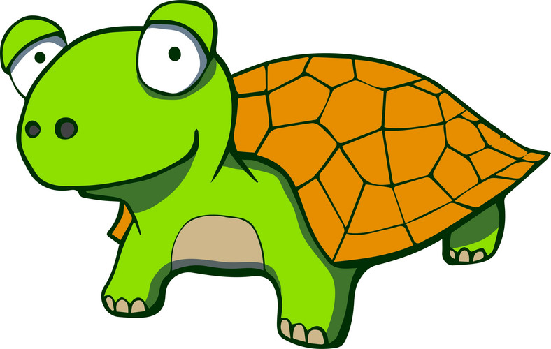 Cute Cartoon Turtle. Vector Illustration | Jiffy Designs