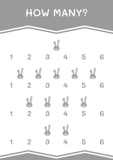 Counting Cute Bunny Illustrations in a Fun Educational Game | Jiffy Designs