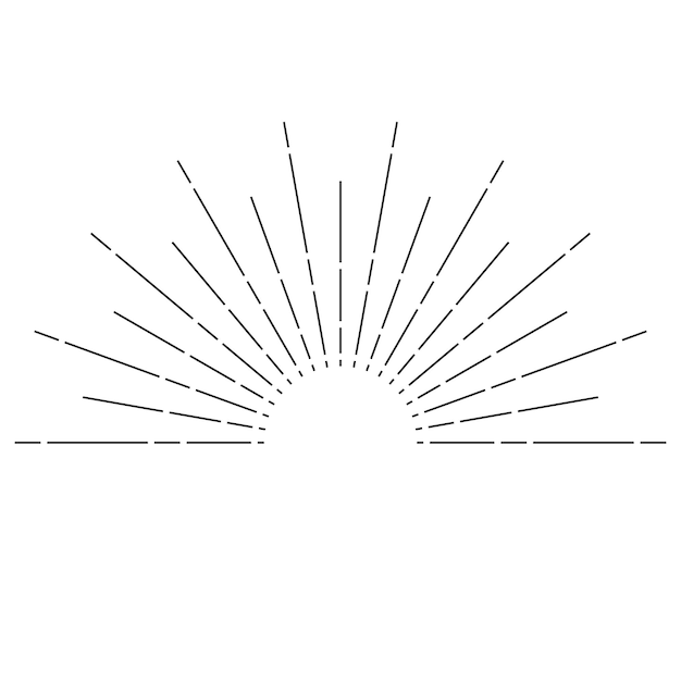 Radiant Sunburst Design with Striking Lines | Jiffy Designs