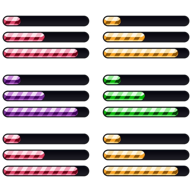 Vibrant Geometric Pattern Bars in Contrasting Colors Collection | Jiffy ...