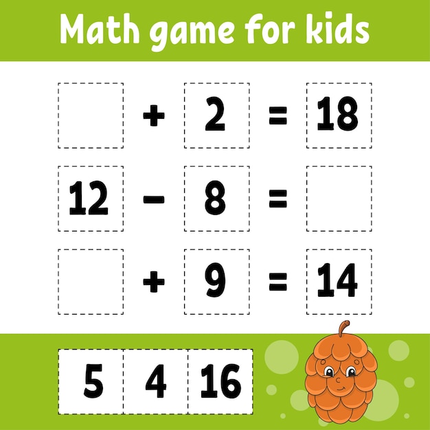 Playful Math Puzzle with Cute Pom-Pom Creature | Jiffy Designs