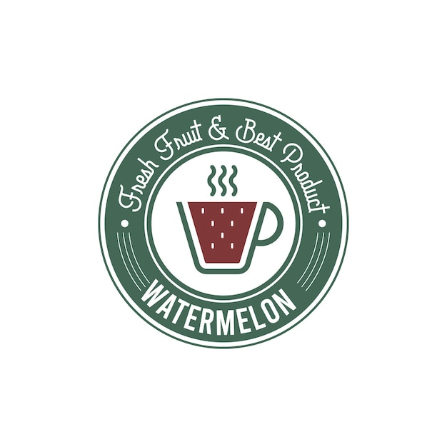 Refreshing Watermelon Fruit Drink Logo Design | Jiffy Designs