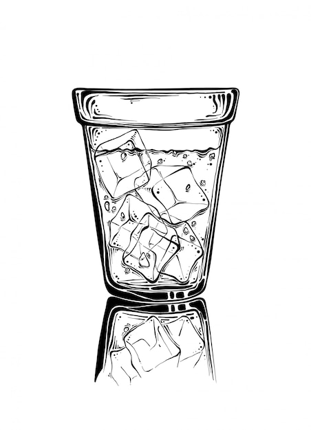 Refreshing Glass of Iced Beverage with Crisp Cubes | Jiffy Designs