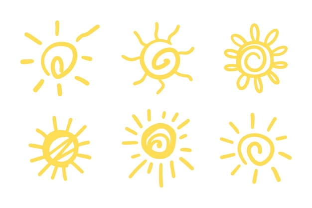 Vibrant Collection of Whimsical Sun Symbols | Jiffy Designs