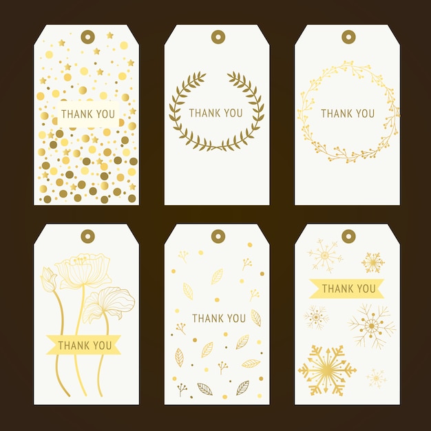 Elegant Floral Thank You Gift Tags Collection | Jiffy Designs