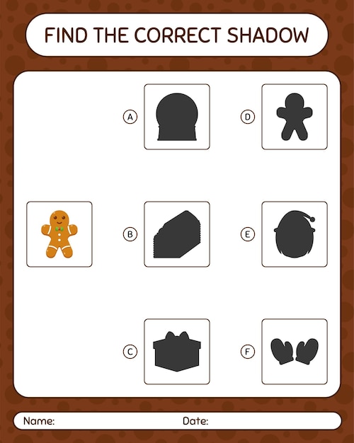 Playful Shadows: Match the Gingerbread Man and Other Shapes | Jiffy Designs