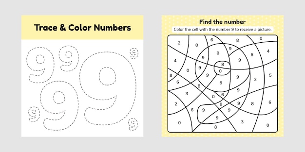 Trace and Color Numbers for Early Learners | Jiffy Designs