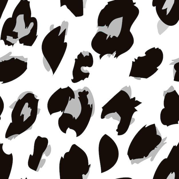 Striking Monochrome Leopard Print with Bold Contrast | Jiffy Designs