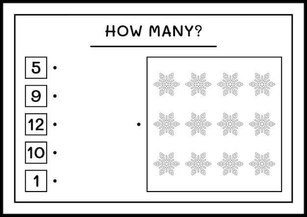 Counting Snowflakes: A Winter Wonderland Puzzle | Jiffy Designs