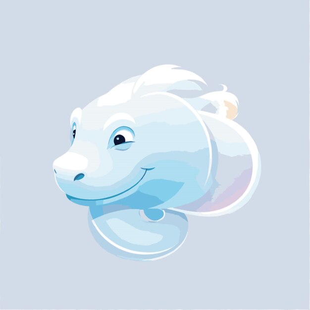 Adorable Aquatic Companion: A Friendly Cartoon Fish | Jiffy Designs