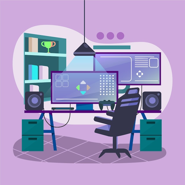 Vibrant Workspace with Modern Tech Setup | Jiffy Designs