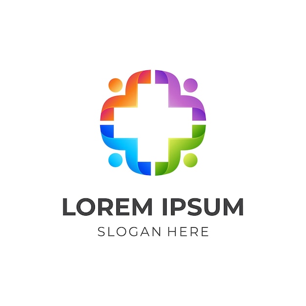 Vibrant Geometric Symbol: A Colorful Emblem of Interconnectedness ...