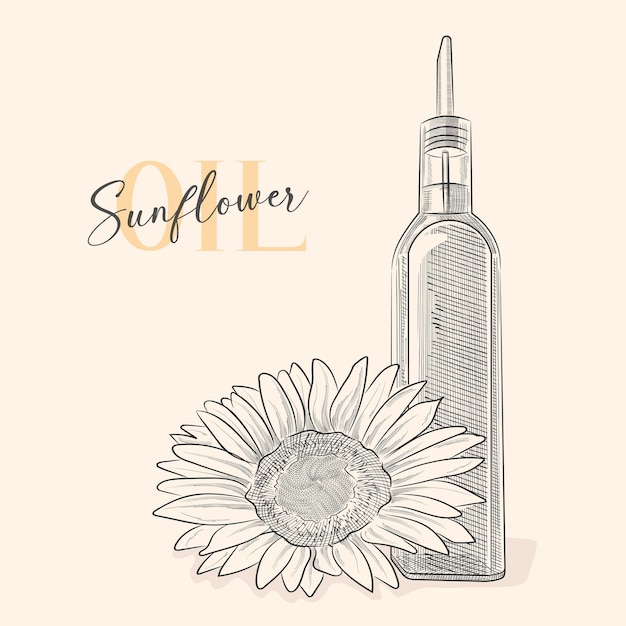 Radiant Sunflower Illustration with Elegant Calligraphy | Jiffy Designs