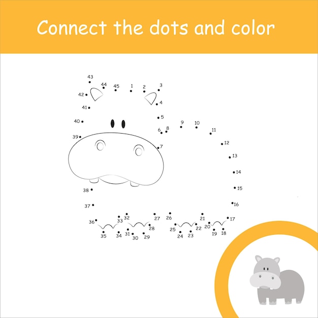 Playful Rhino Dot-to-Dot Coloring Activity | Jiffy Designs
