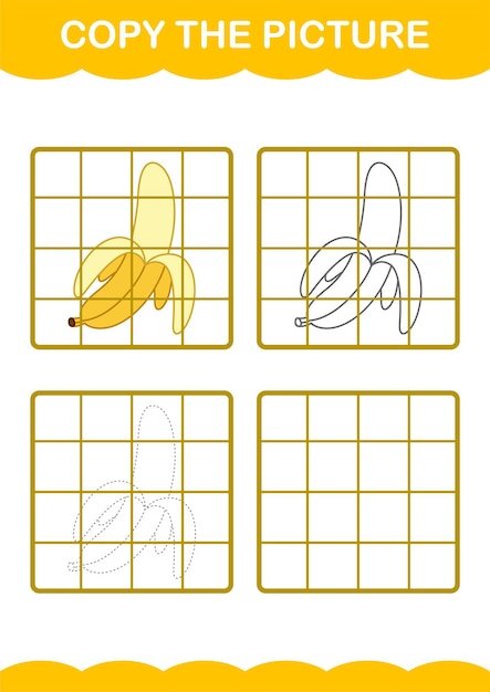 Playful Banana Silhouettes in Grid Pattern | Jiffy Designs