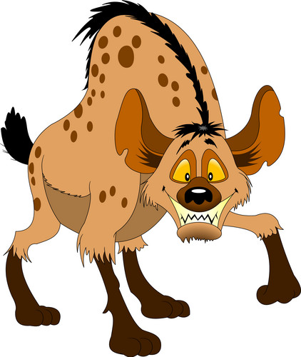 Young Funny Hyena With Huge Teeth | Jiffy Designs