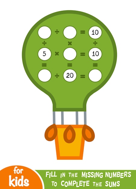 Fun Math Puzzle: Fill in the Missing Numbers to Complete the Sums ...