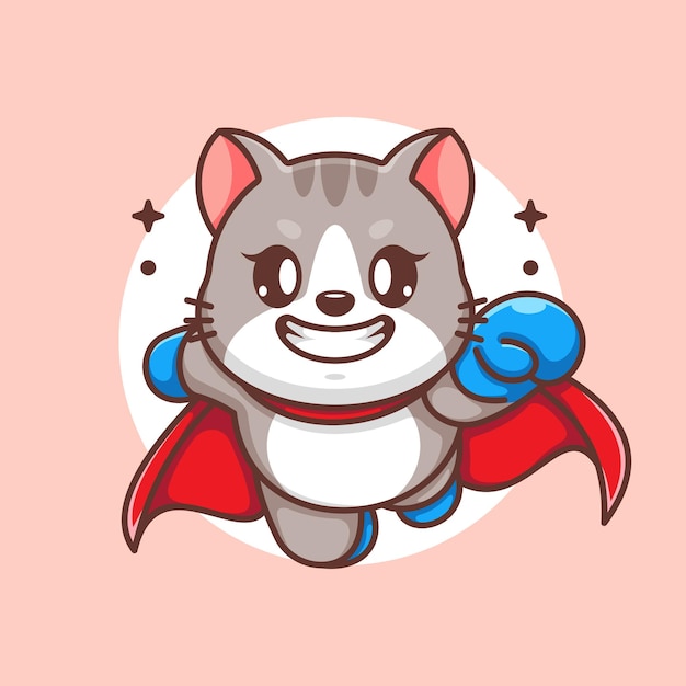 Adorable Winged Cat Mascot in Cheerful Cartoon Style | Jiffy Designs